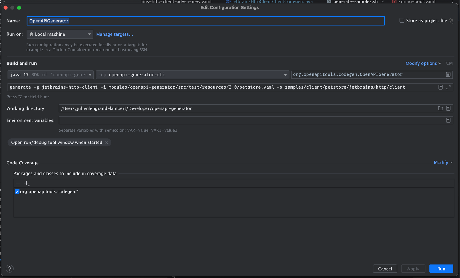 Getting started with OpenAPI Generators : tips and tricks